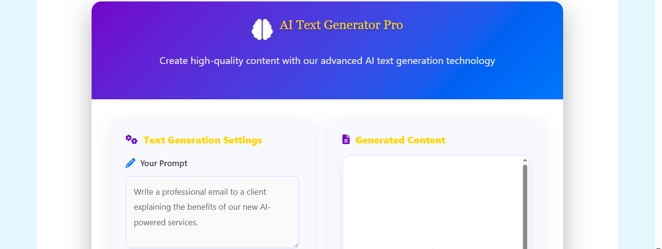 AI Text Generator – Create Human-Like Content in Seconds