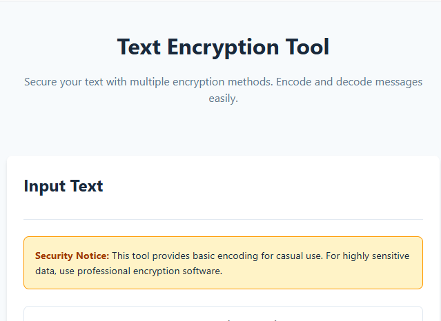 Text Encryption Tool – Encrypt & Decrypt Text Online Securely