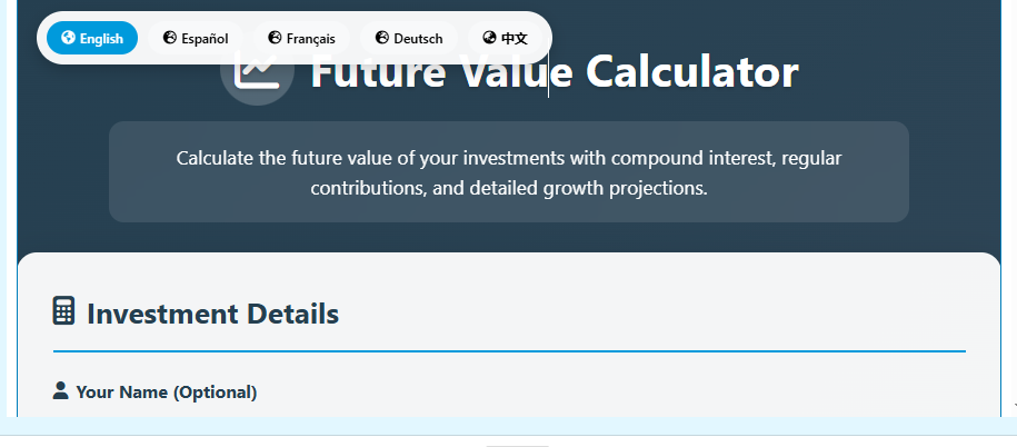 future value calculator – Free & Accurate Investment Tool Online