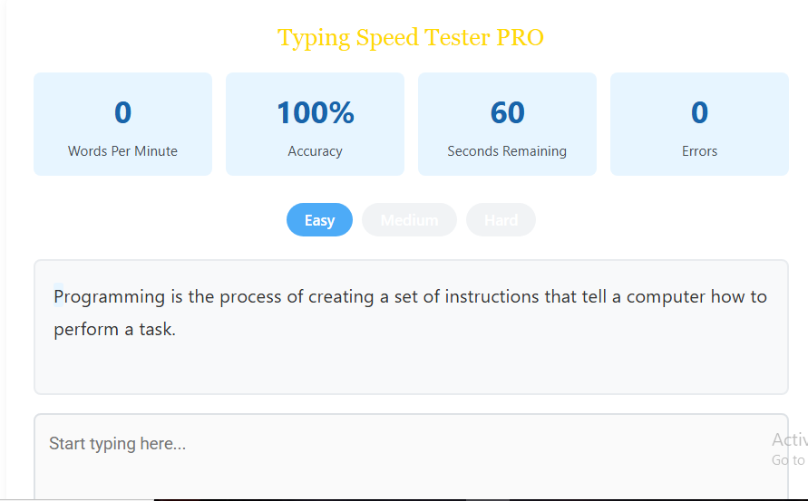 Typing Speed Tester 2025 – Free WPM Test with Accuracy