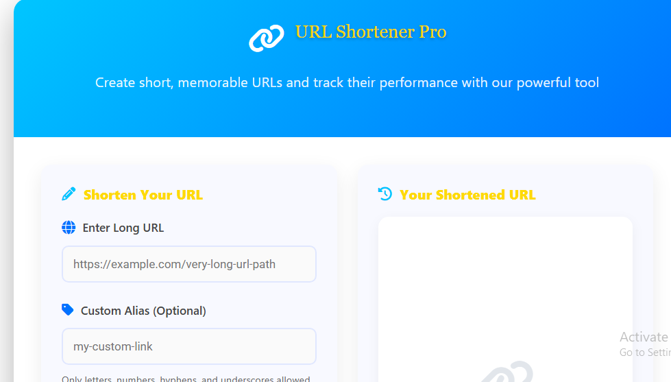 URL Shortener 2025 – Free & Fast Link Shortening Tool